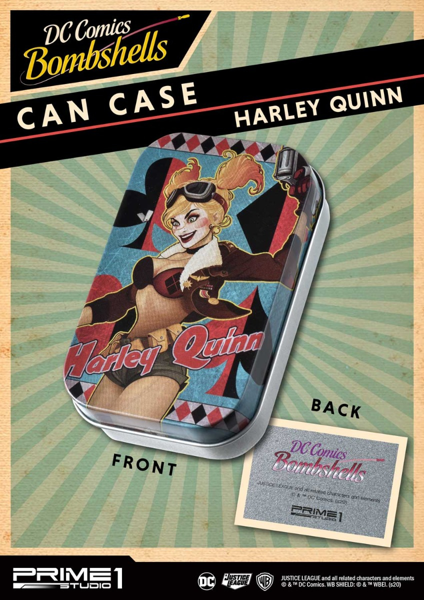 DC comics Bombshells Harley Quinn Can Case | グッズ | プライム1スタジオ